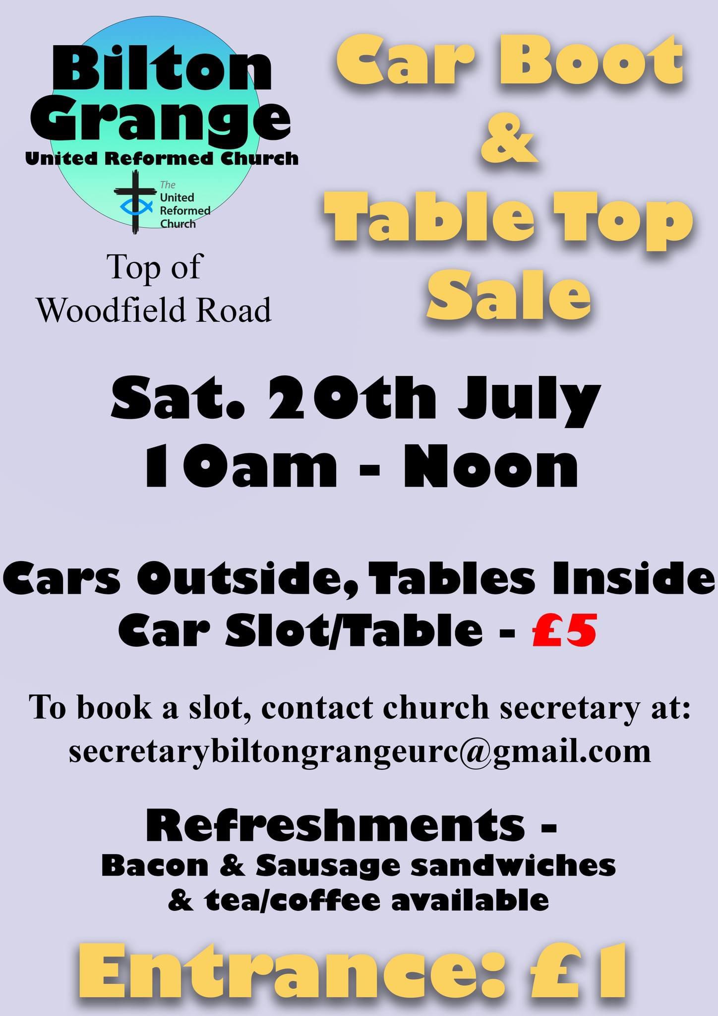 News - Bilton Grange United Reformed Church